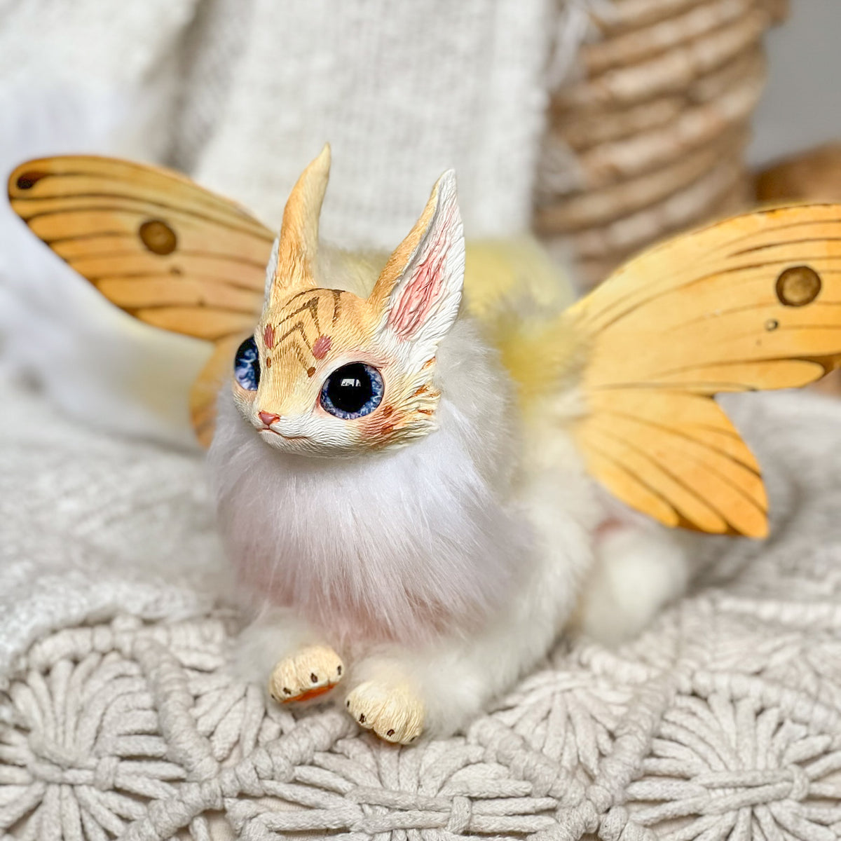 Moth-cat – champagne yellow – Gift of Mercury