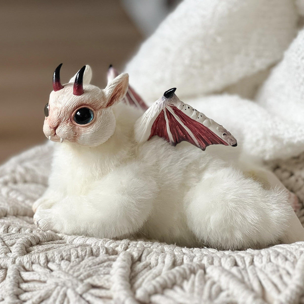Vampire Bunny– White – Gift of Mercury
